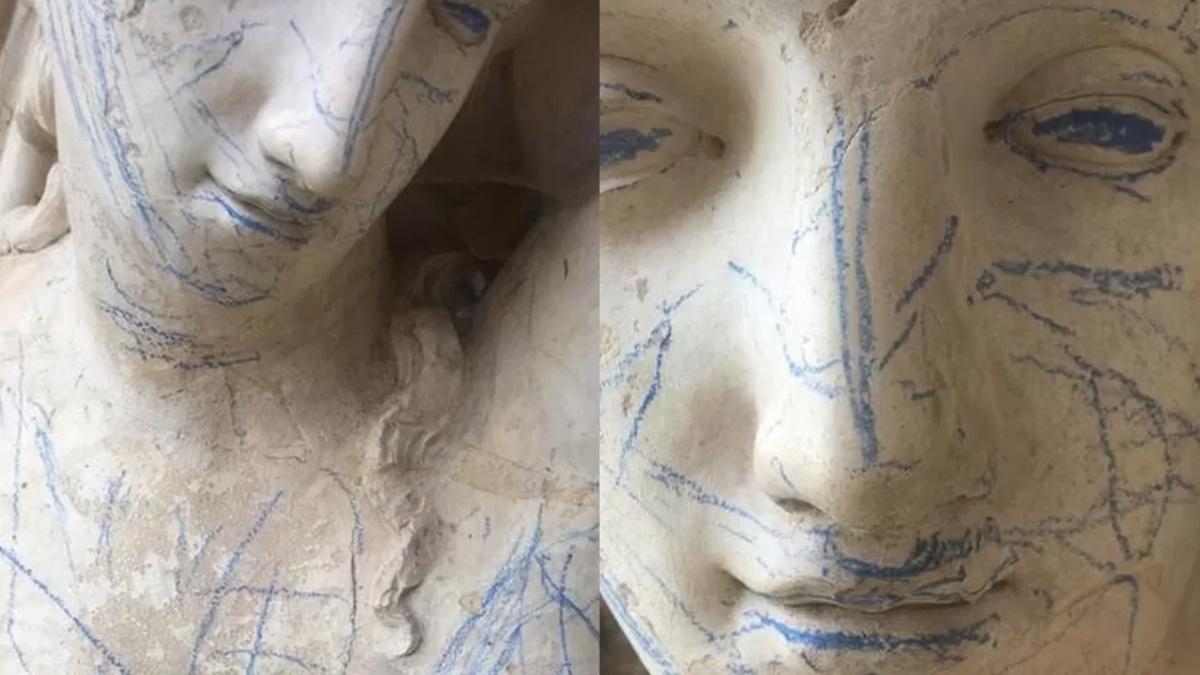 Children who came to the museum were given crayons as gifts; The ...