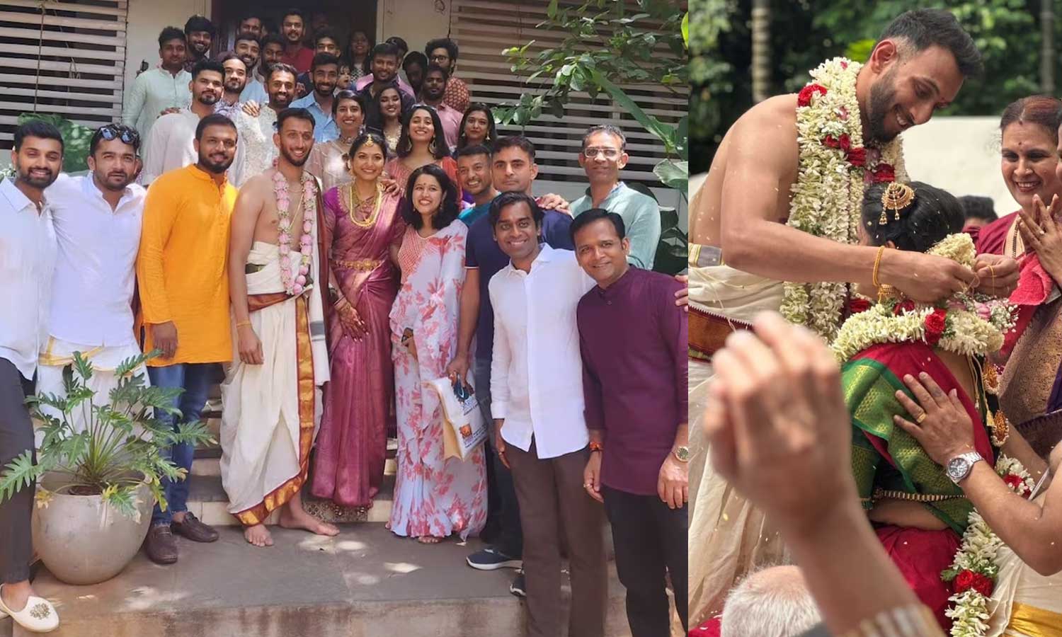 ക്രിക്കറ്റ് താരം പ്രസിദ് കൃഷ്ണ വിവാഹിതനായി; വധു രചന കൃഷ്ണ | Prasidh ...