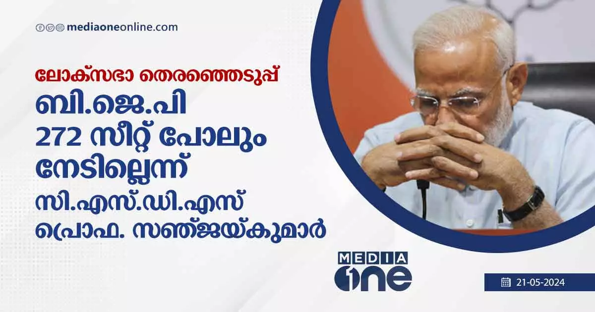 ലോക്‌സഭാ തെരഞ്ഞെടുപ്പ്: ബി.ജെ.പി 272 സീറ്റ് പോലും നേടില്ലെന്ന് സി.എസ് ...