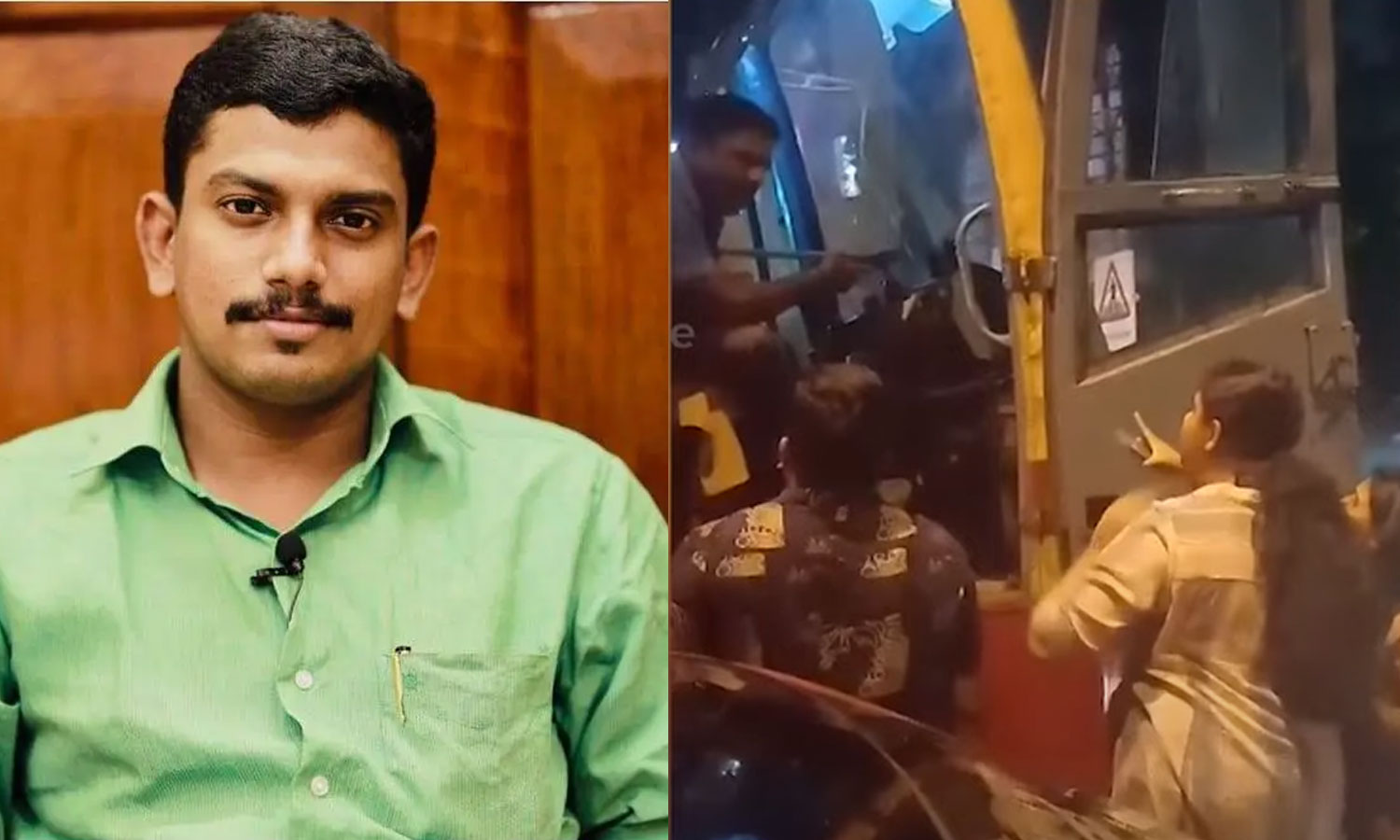 മേയർ-കെ.എസ്.ആർ.ടി.സി ഡ്രൈവർ തർക്കം: സച്ചിൻ ദേവ് എം.എൽ.എ ബസിൽ കയറിയെന്ന് ...
